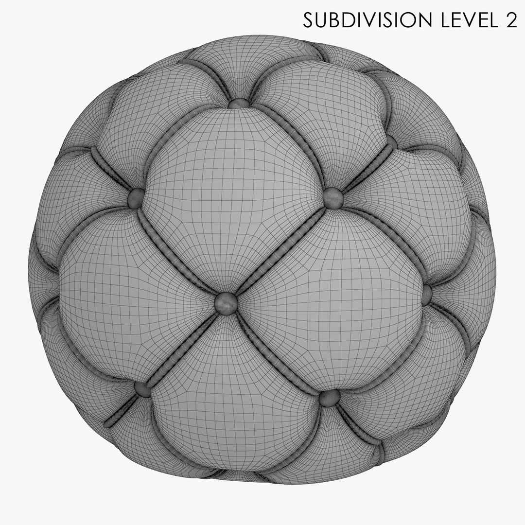 sphere pouf 3d model