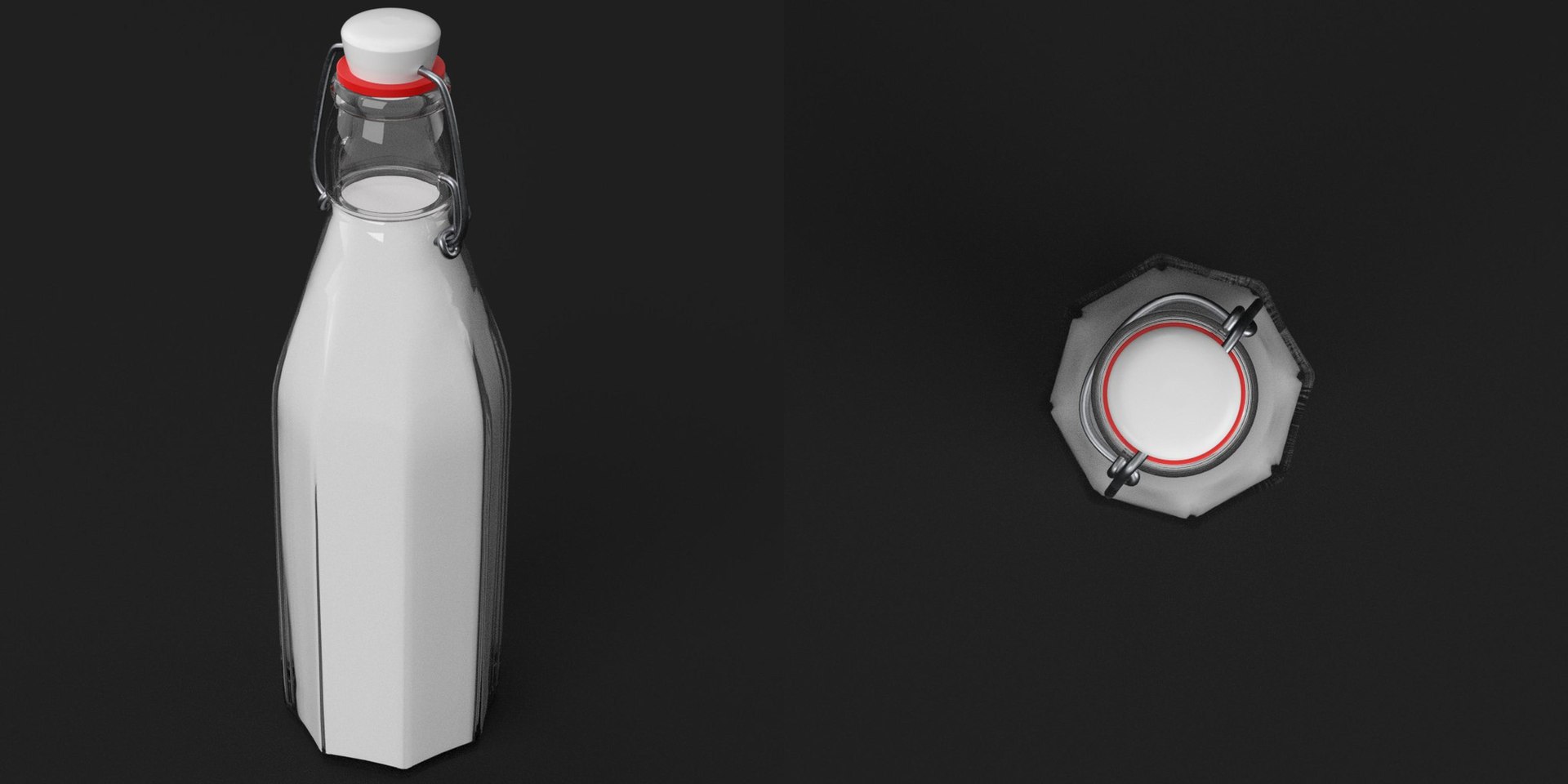 3D Milk Bottle Bracket Closure Model - TurboSquid 1584240