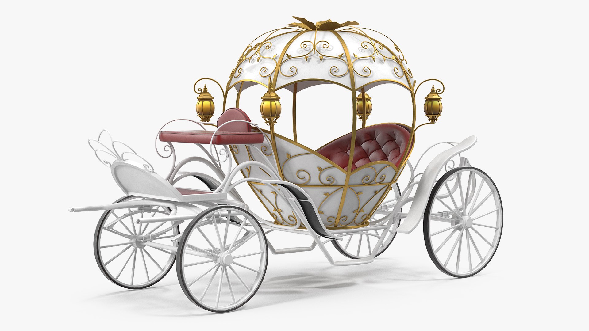 Pumpkin carriage 3D model - TurboSquid 1466618