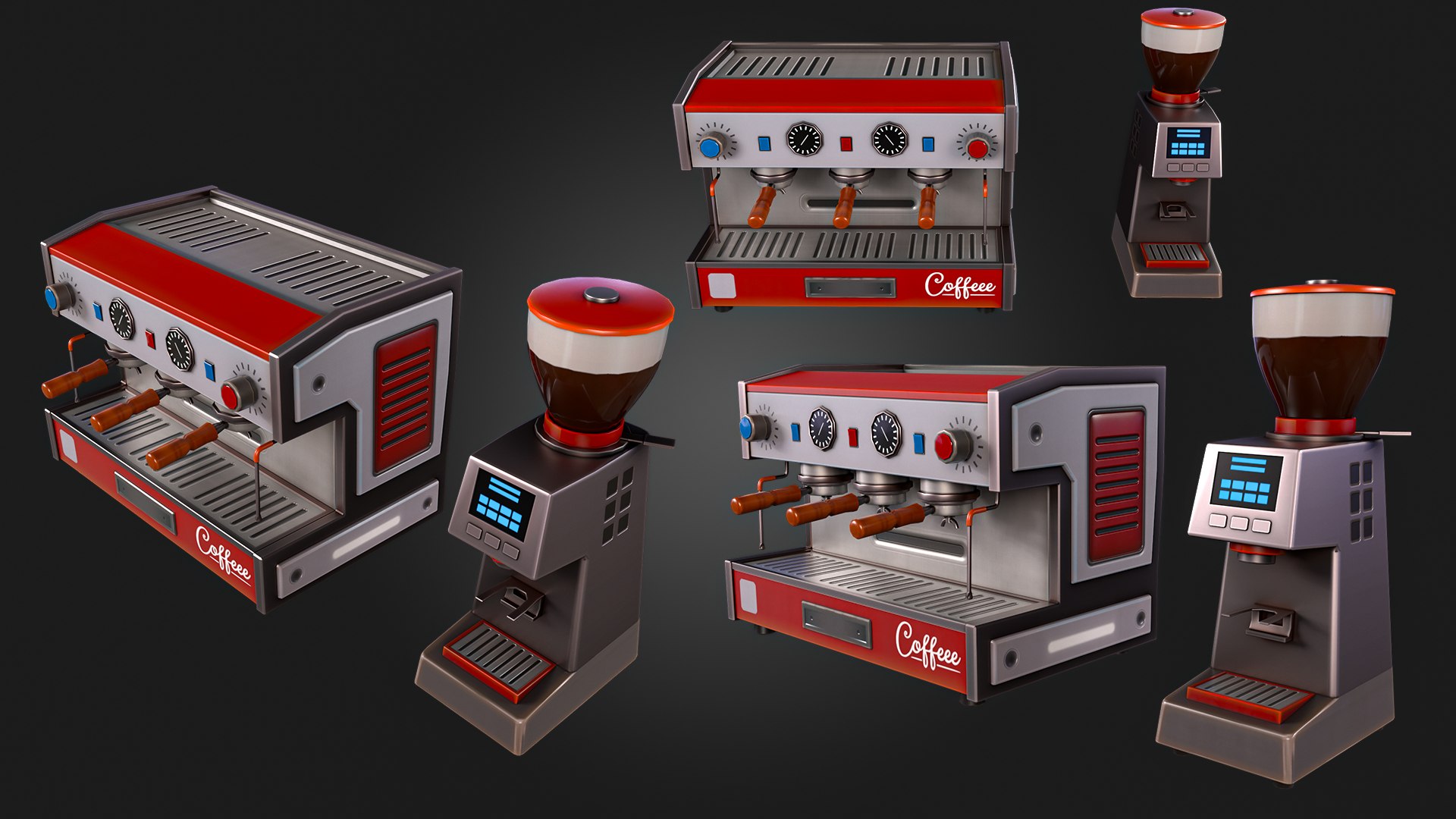 3D Coffee Maker Model - TurboSquid 2244771