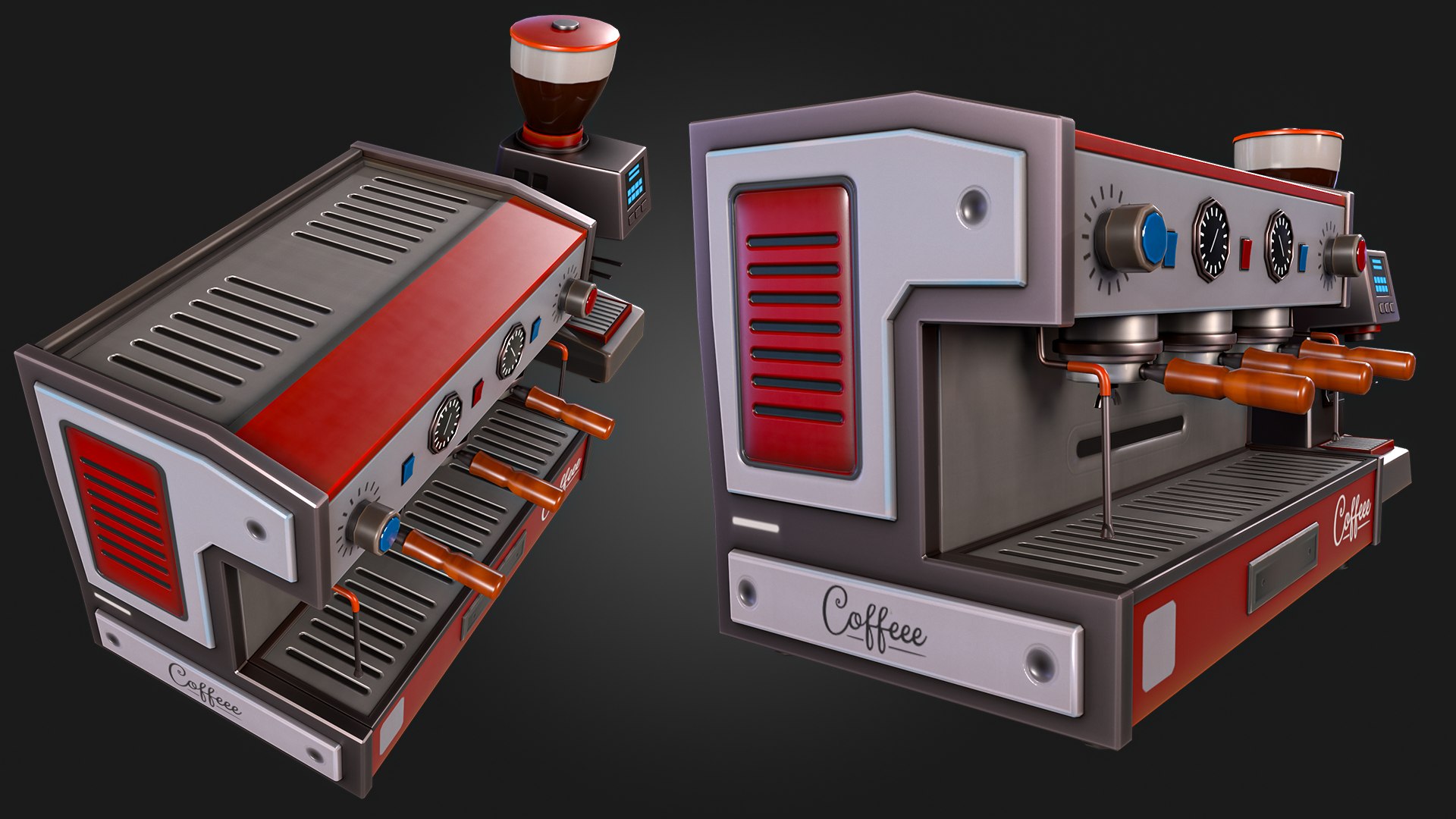 3D Coffee Maker Model - TurboSquid 2244771