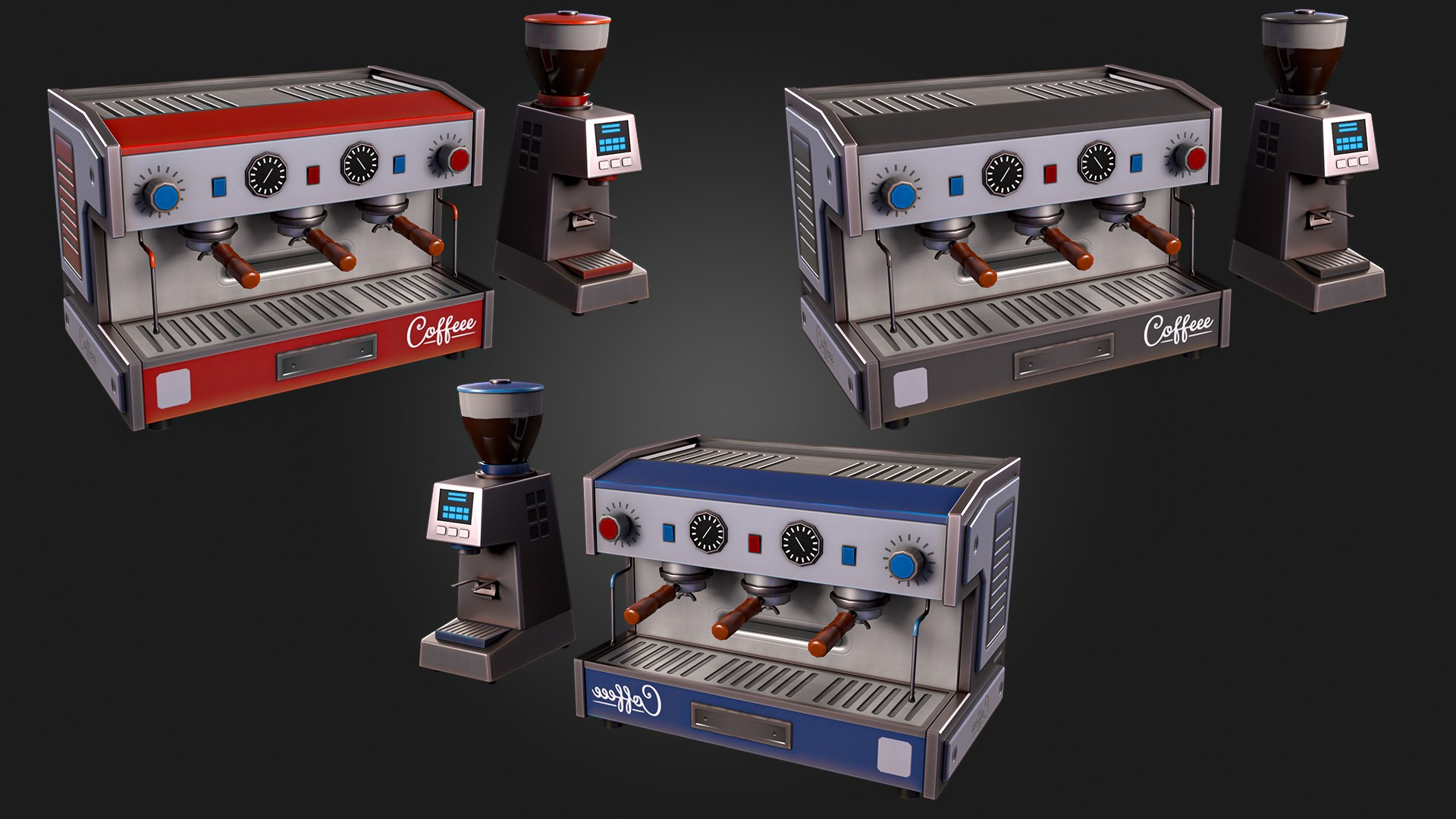 3D Coffee Maker Model - TurboSquid 2244771