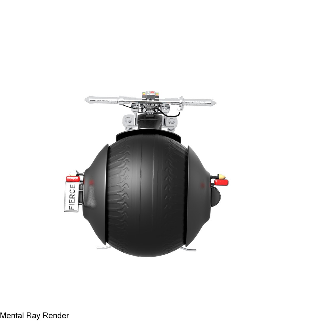 Futuristic Chopper Motorcycle 3d Model