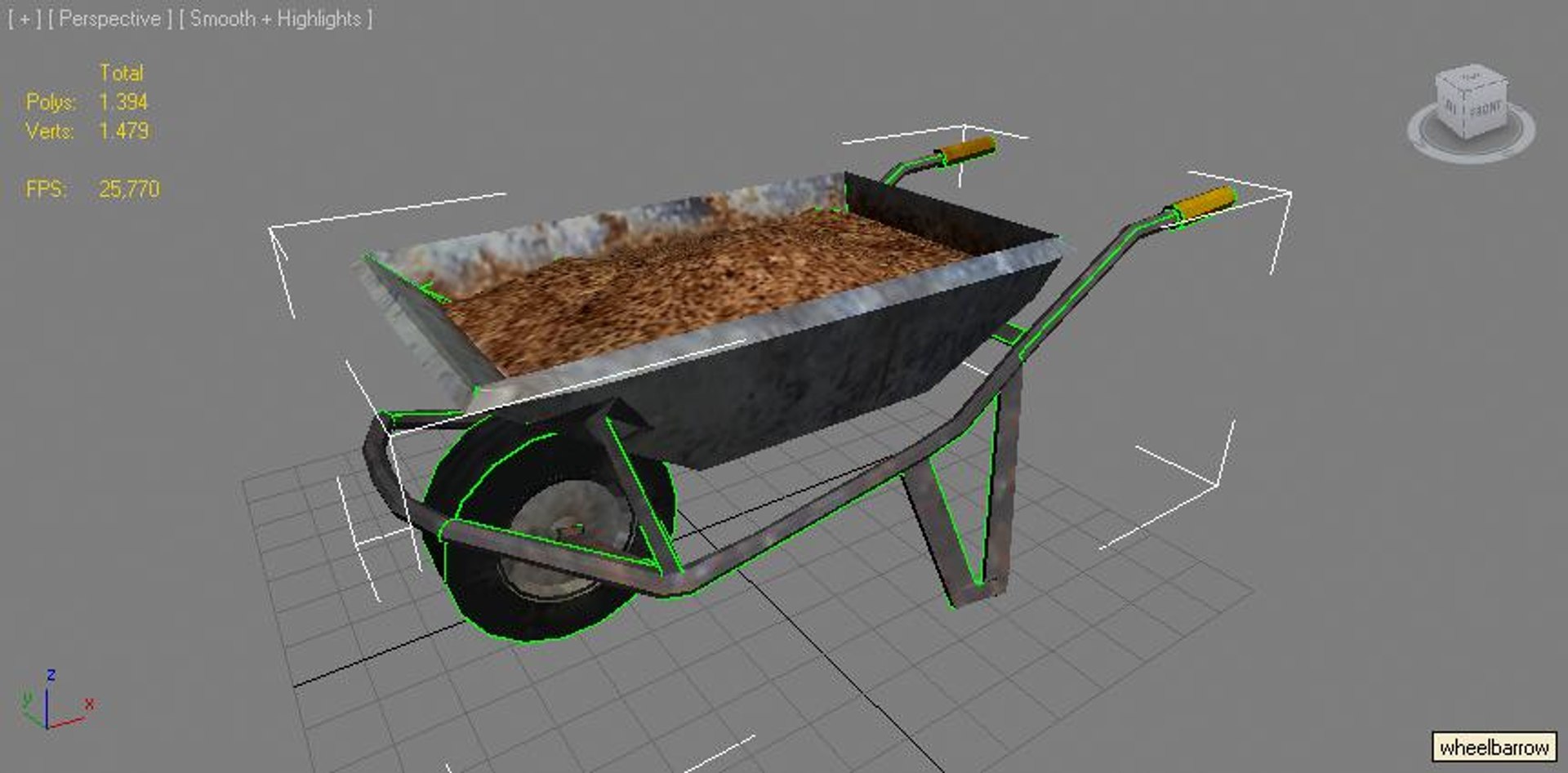 Wheelbarrow 3D Model - TurboSquid 2221648