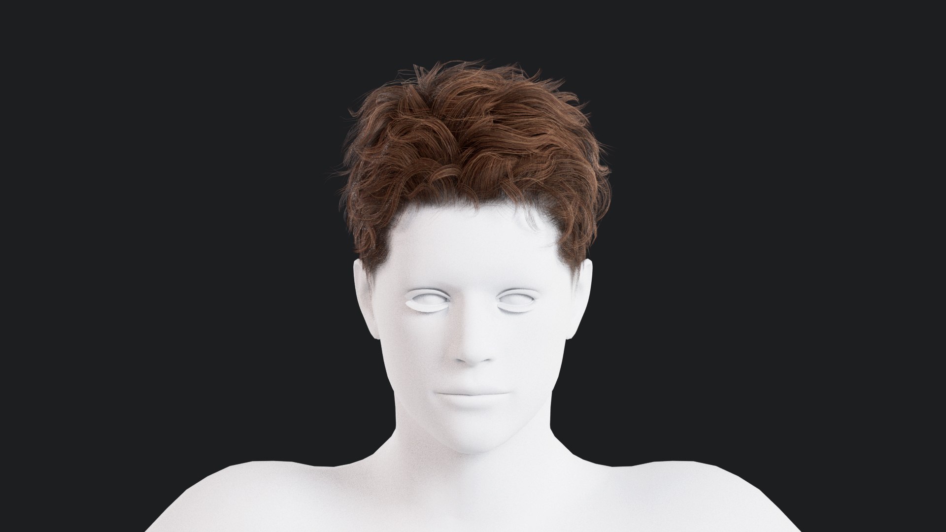 Realistic Male Hair Model - TurboSquid 2425458