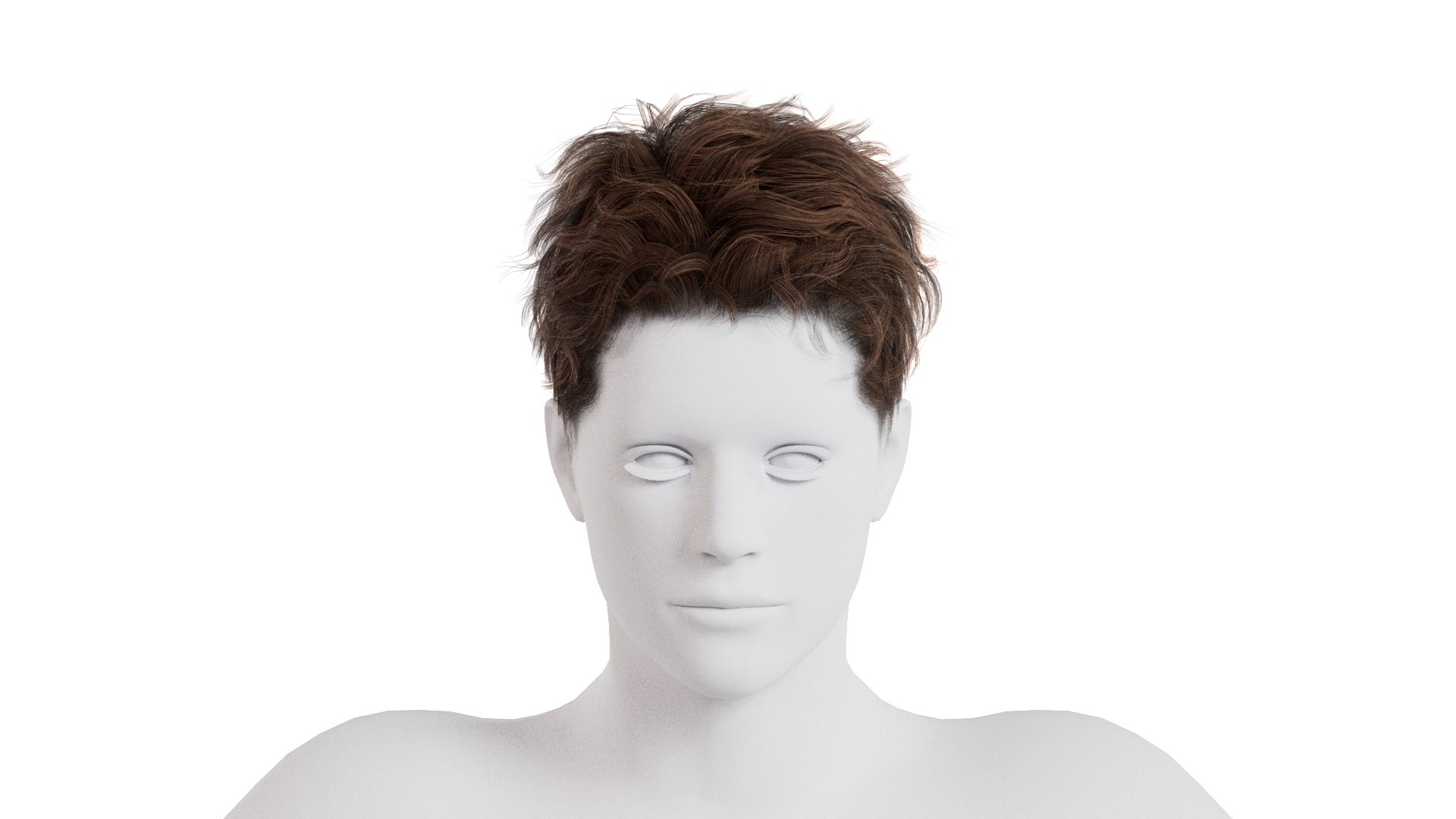 Realistic Male Hair Model - TurboSquid 2425458