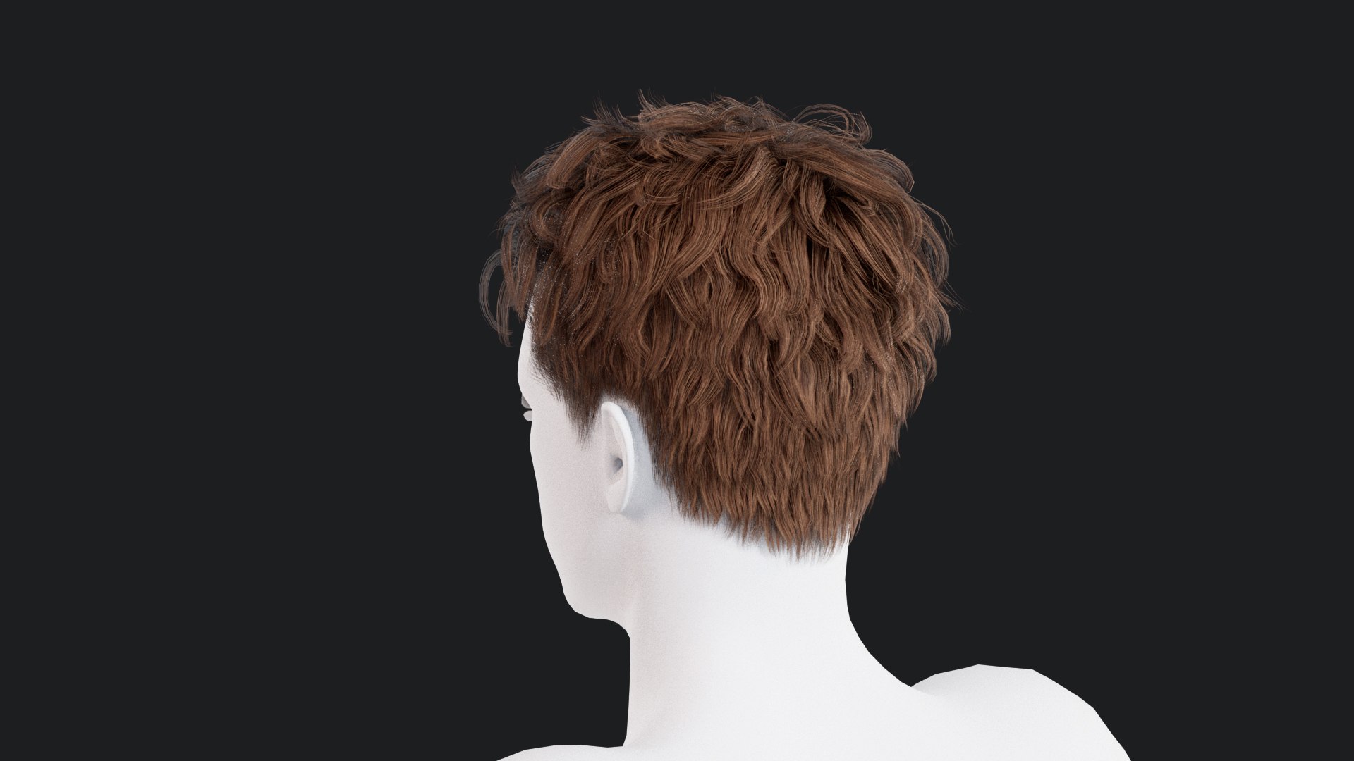 Realistic Male Hair Model - TurboSquid 2425458