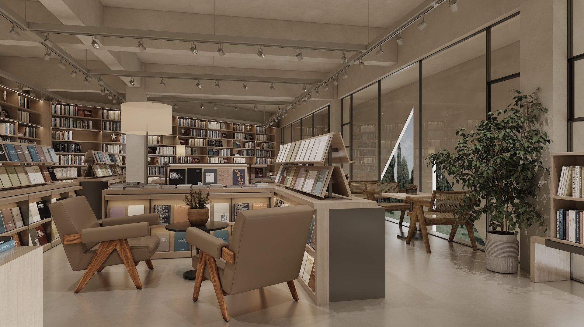 3D Book Store Interior - TurboSquid 2155195