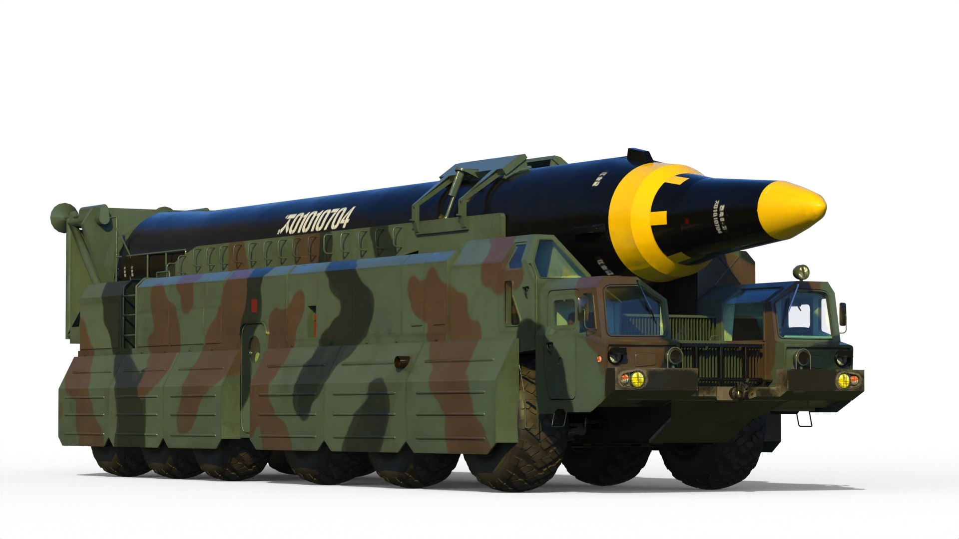 Hwasong 12 Missile Launcher 3D Model - TurboSquid 2323152