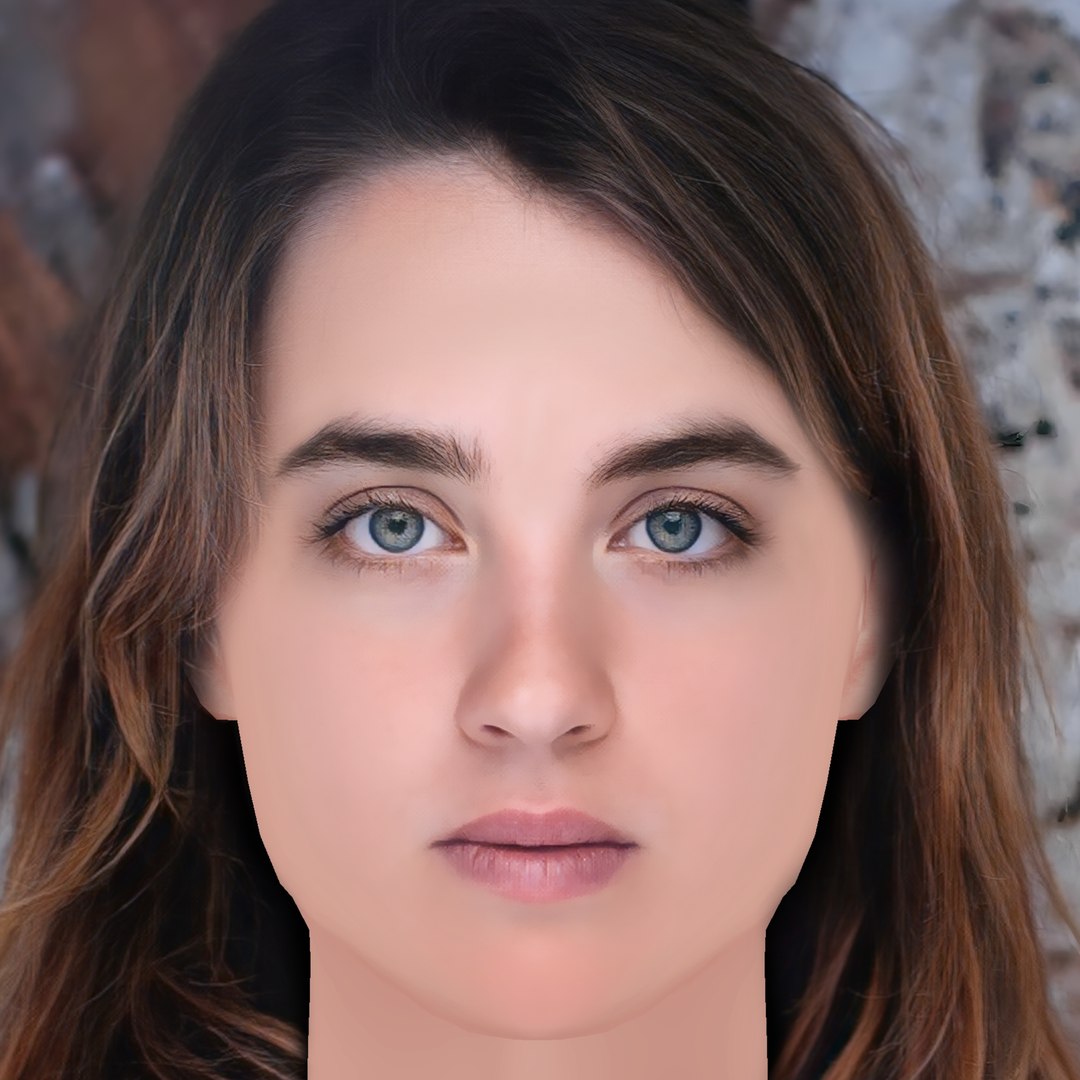 3D Adele Haenel Head - No Hair - Low Poly Head For Game - TurboSquid 2349762