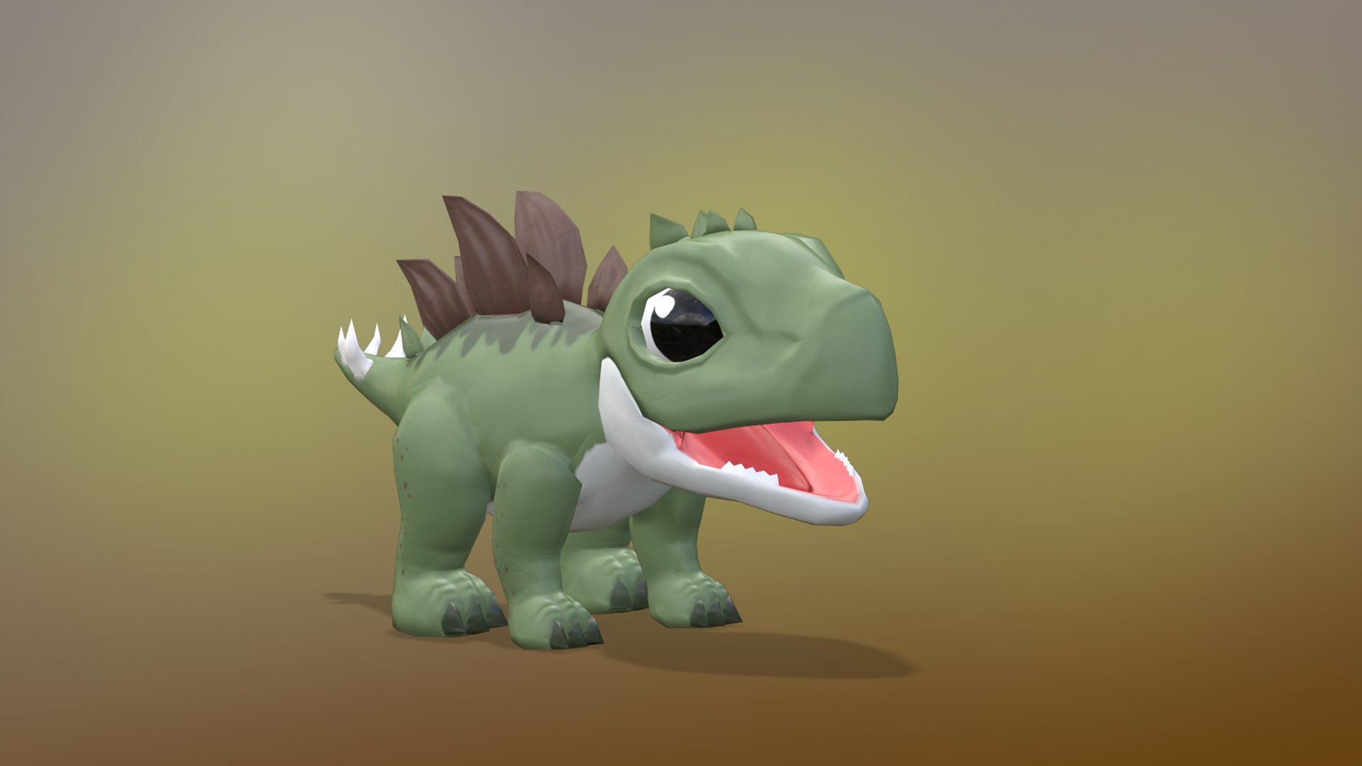3D Stegosaurus Baby - Dinosaur Charactor - TurboSquid 2195134