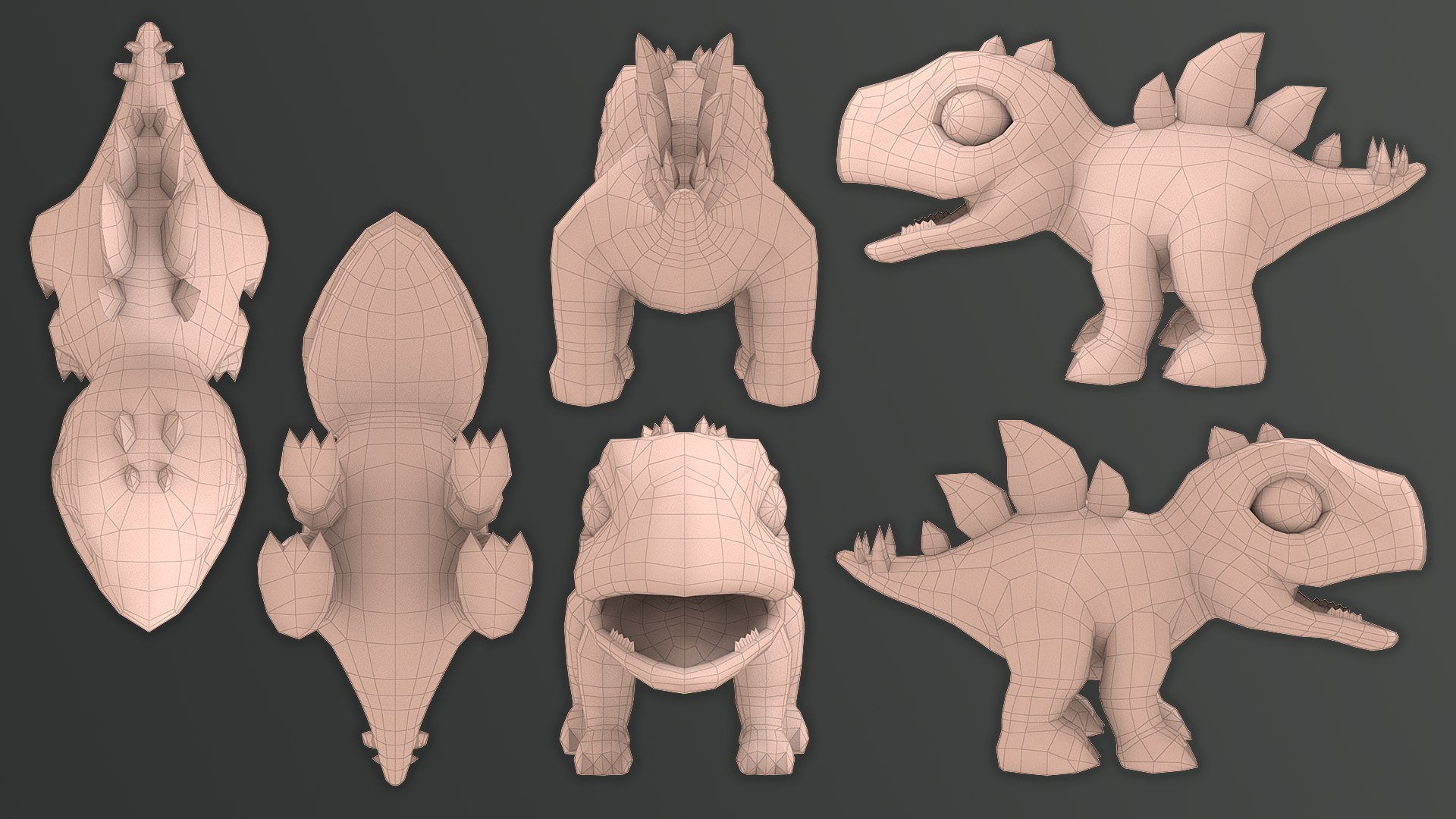3D Stegosaurus Baby - Dinosaur Charactor - TurboSquid 2195134