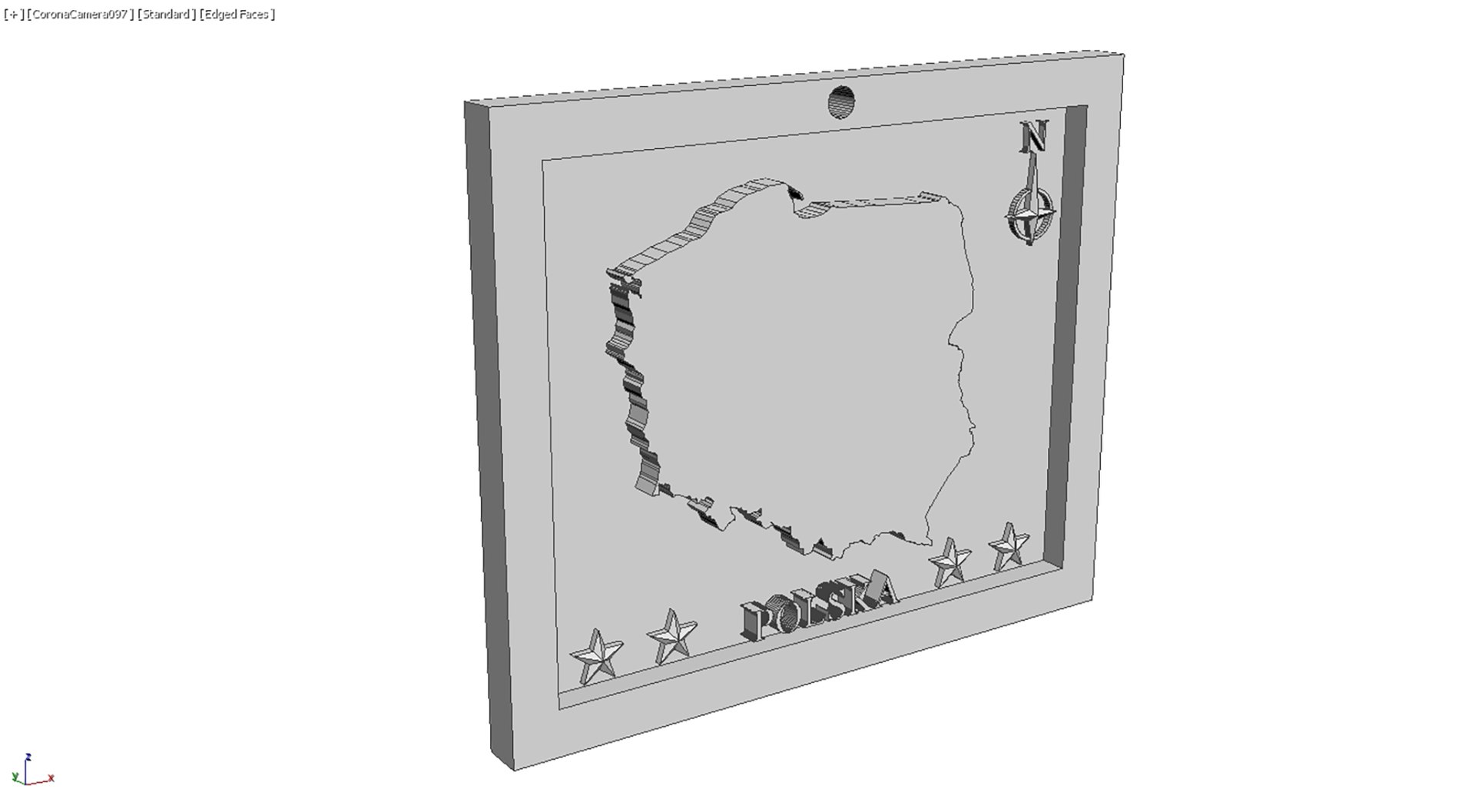 3D Poland-Polska Map Print - TurboSquid 1727001