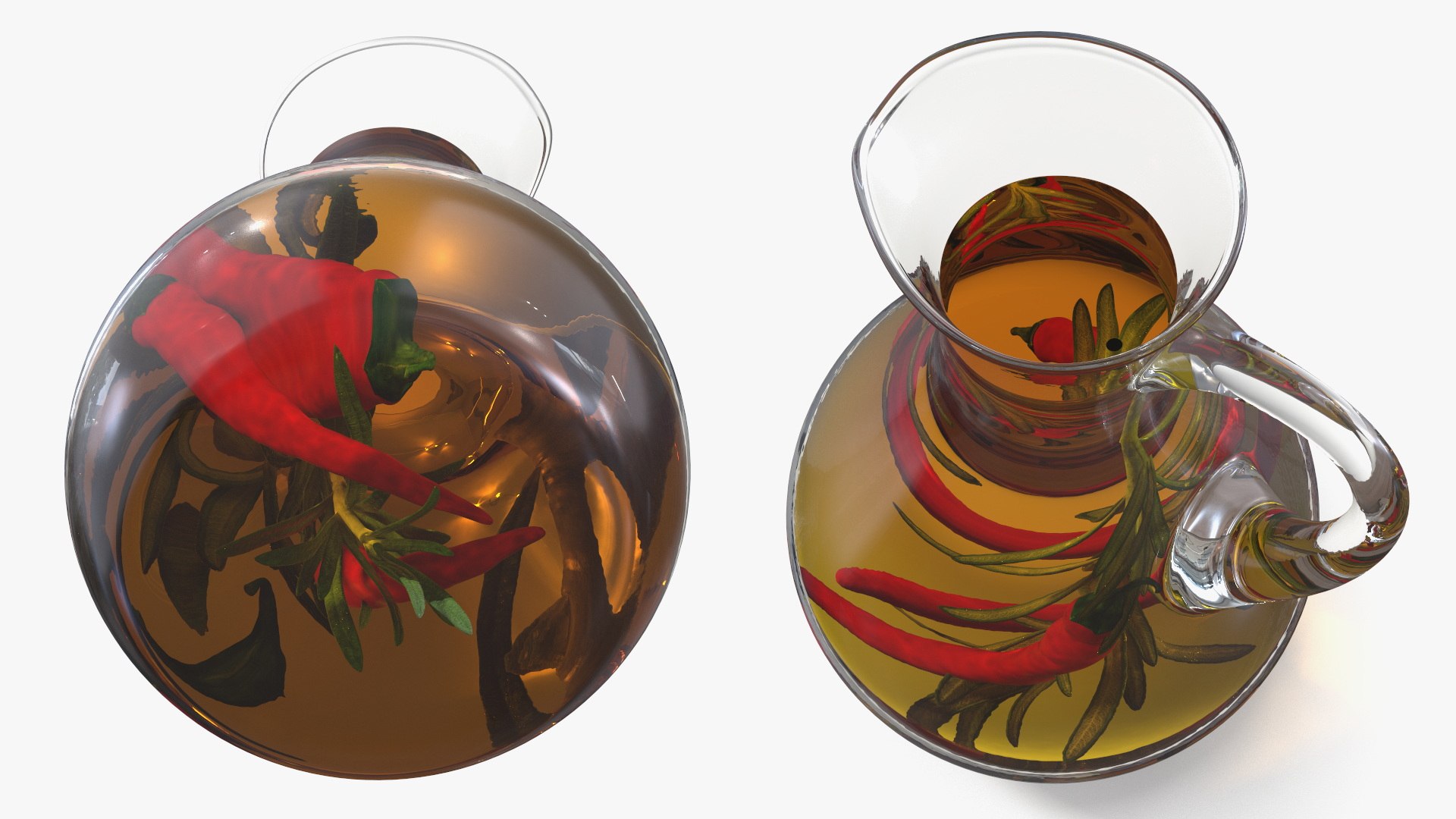 3D Model Chili Pepper Oil With Rosemary - TurboSquid 2405760
