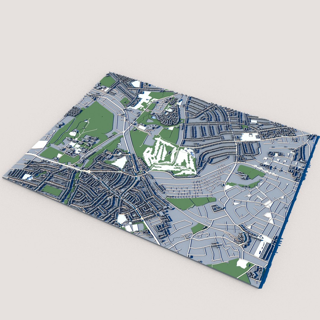 3D Park Langley London 3D Model Beckenham Residential Estate ...