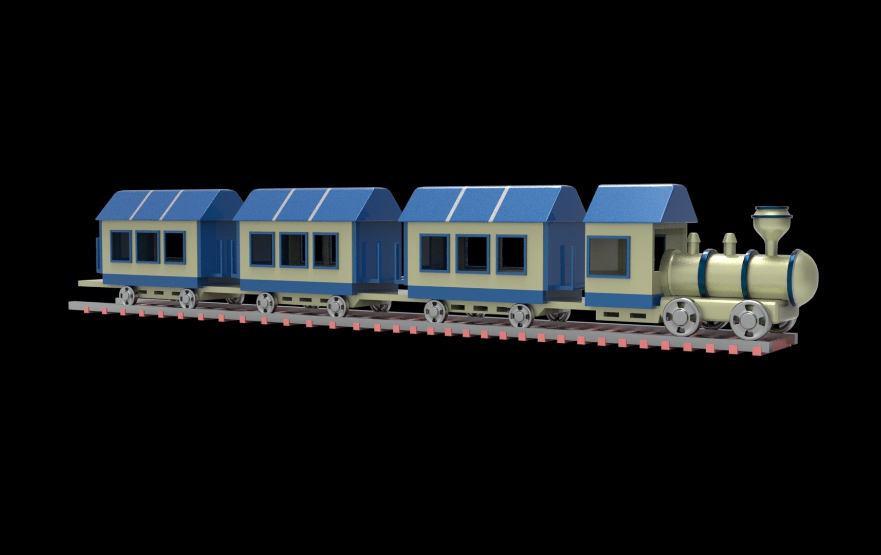 3D Train Low-poly 3D Model - TurboSquid 2334088