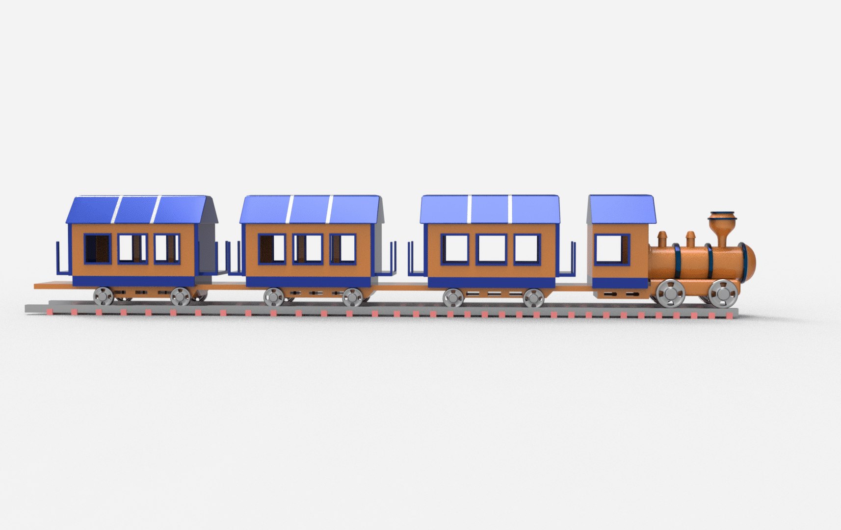 3D Train Low-poly 3D Model - TurboSquid 2334088