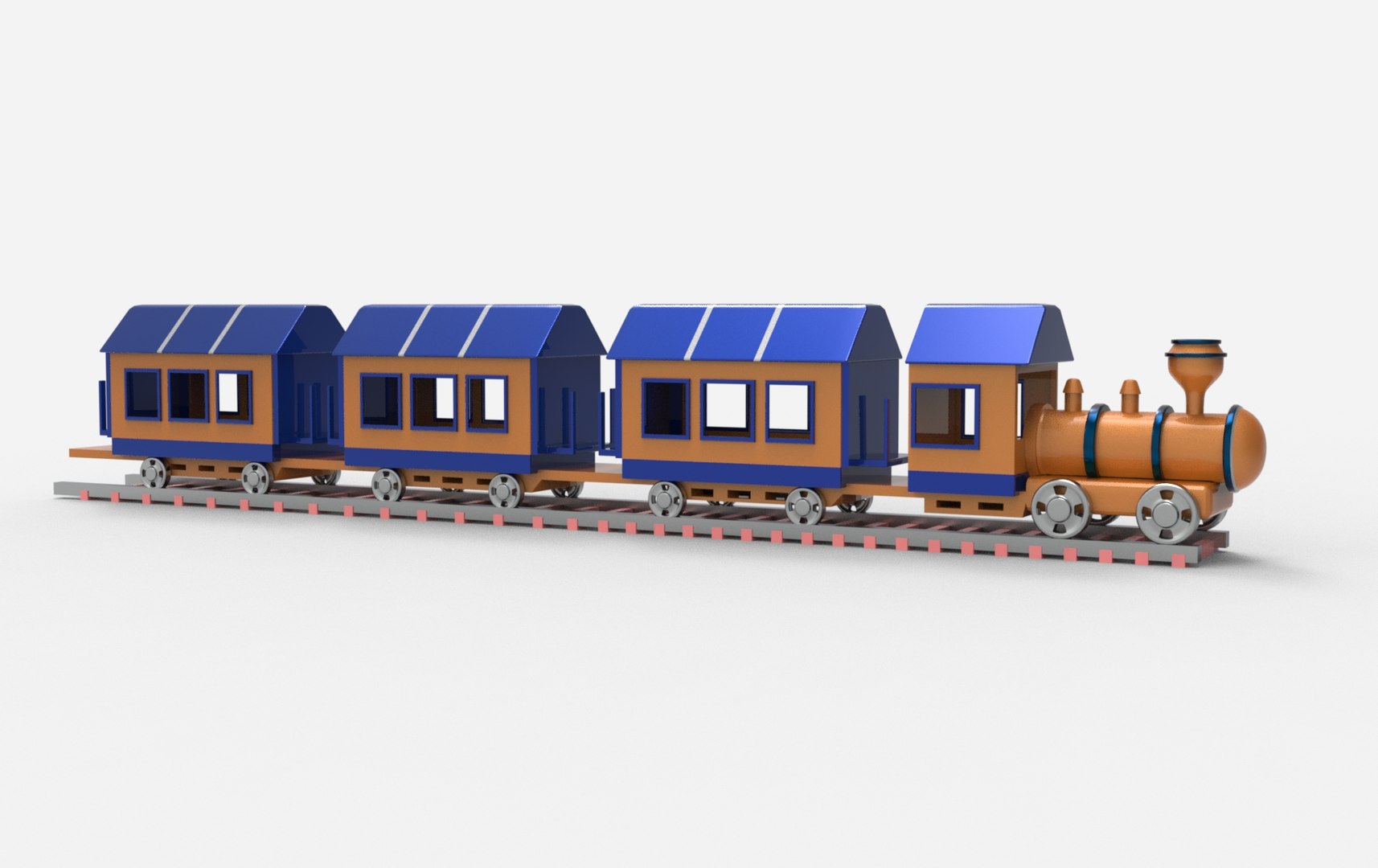 3D Train Low-poly 3D Model - TurboSquid 2334088