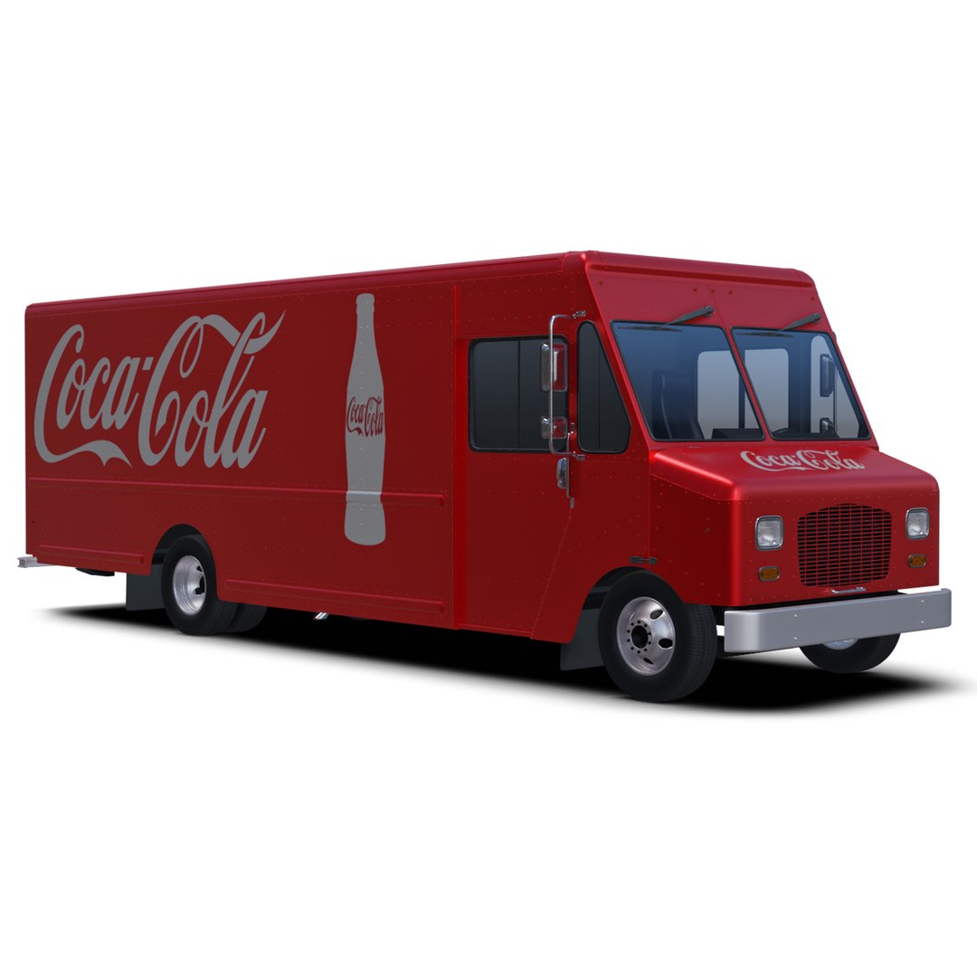 3D Model Coca-cola Delivery Step Van - TurboSquid 1410703