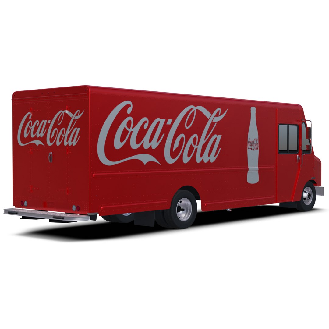 3D Model Coca-cola Delivery Step Van - TurboSquid 1410703