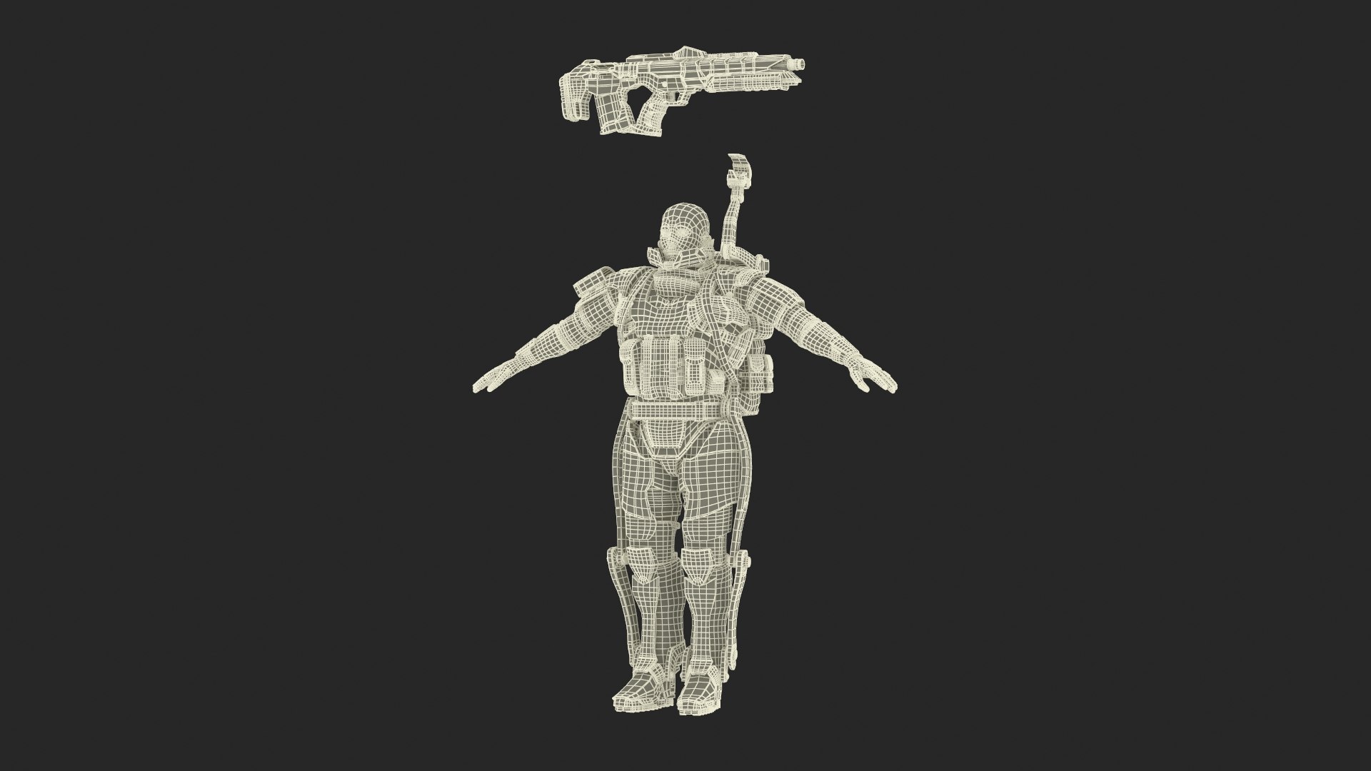Exoskeleton Soldier With Rifle 3D Model - TurboSquid 2307406