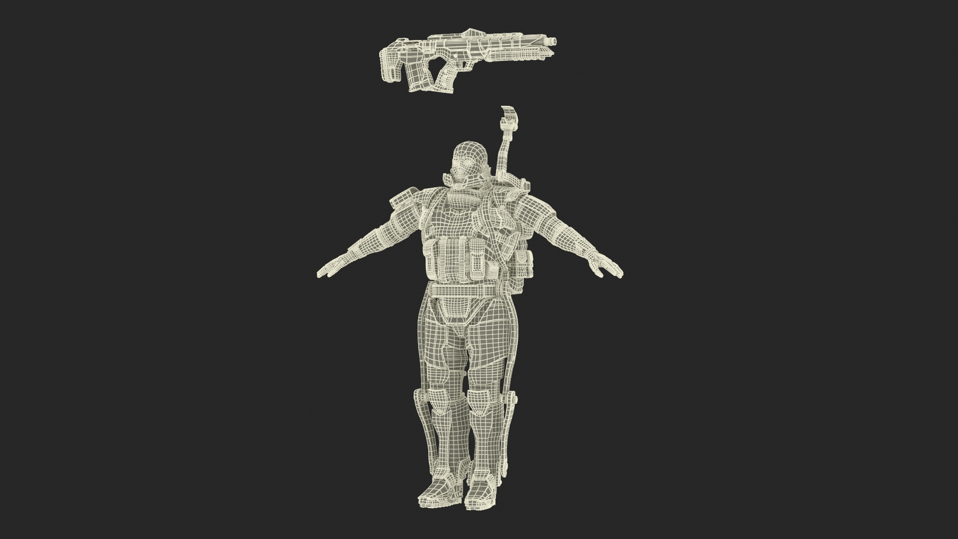 Exoskeleton Soldier With Rifle 3D Model - TurboSquid 2307406