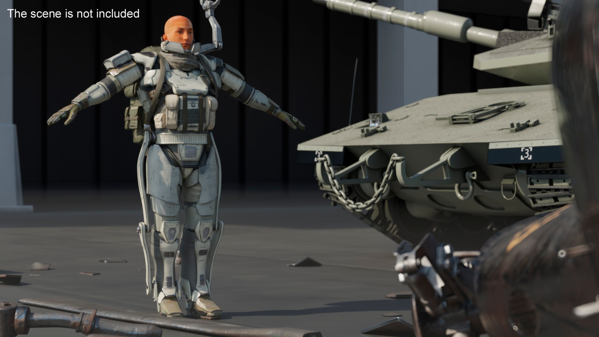 Exoskeleton Soldier With Rifle 3D Model - TurboSquid 2307406