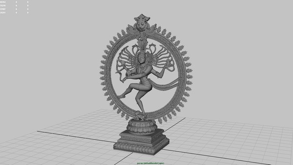 Nataraja statue 3D model - TurboSquid 1752209