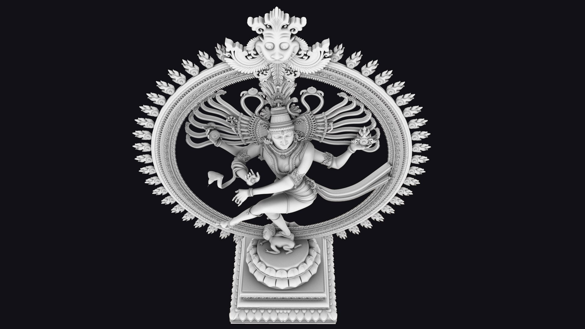 Nataraja Statue 3D Model - TurboSquid 1752209