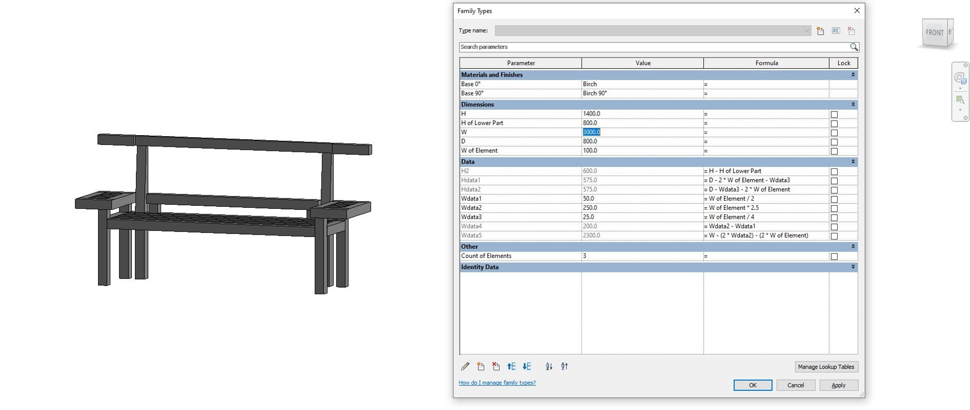 Free Revit Family Wooden 3D Model - TurboSquid 1678630