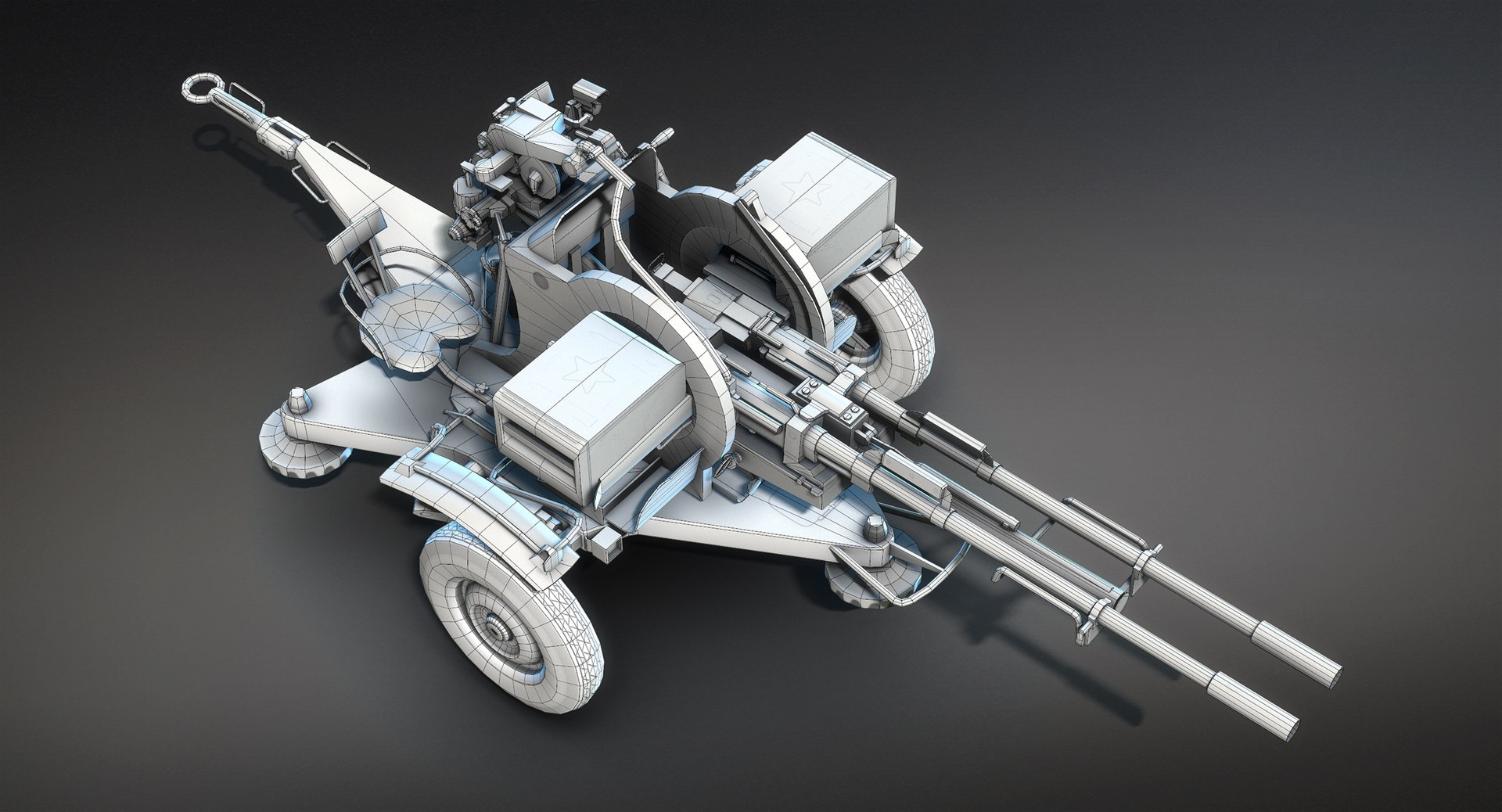 3D Low-poly Zu-23-2 Maps - TurboSquid 1160806