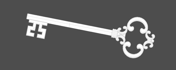 3d old key model