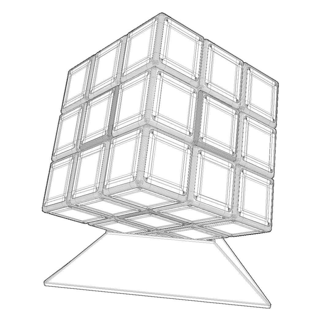Free Puzzle Cube 001 3d Model