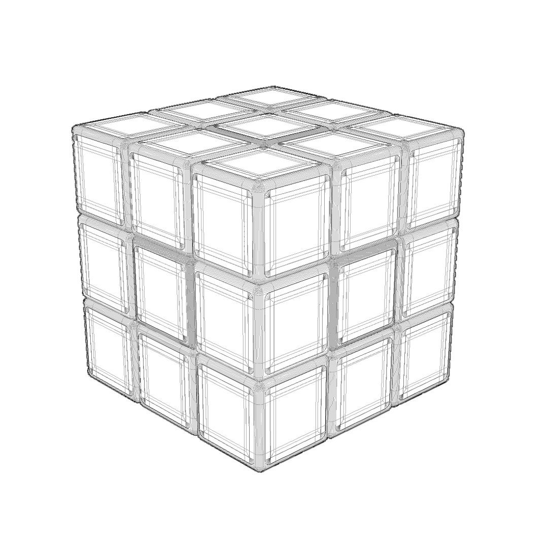 Free Puzzle Cube 001 3d Model