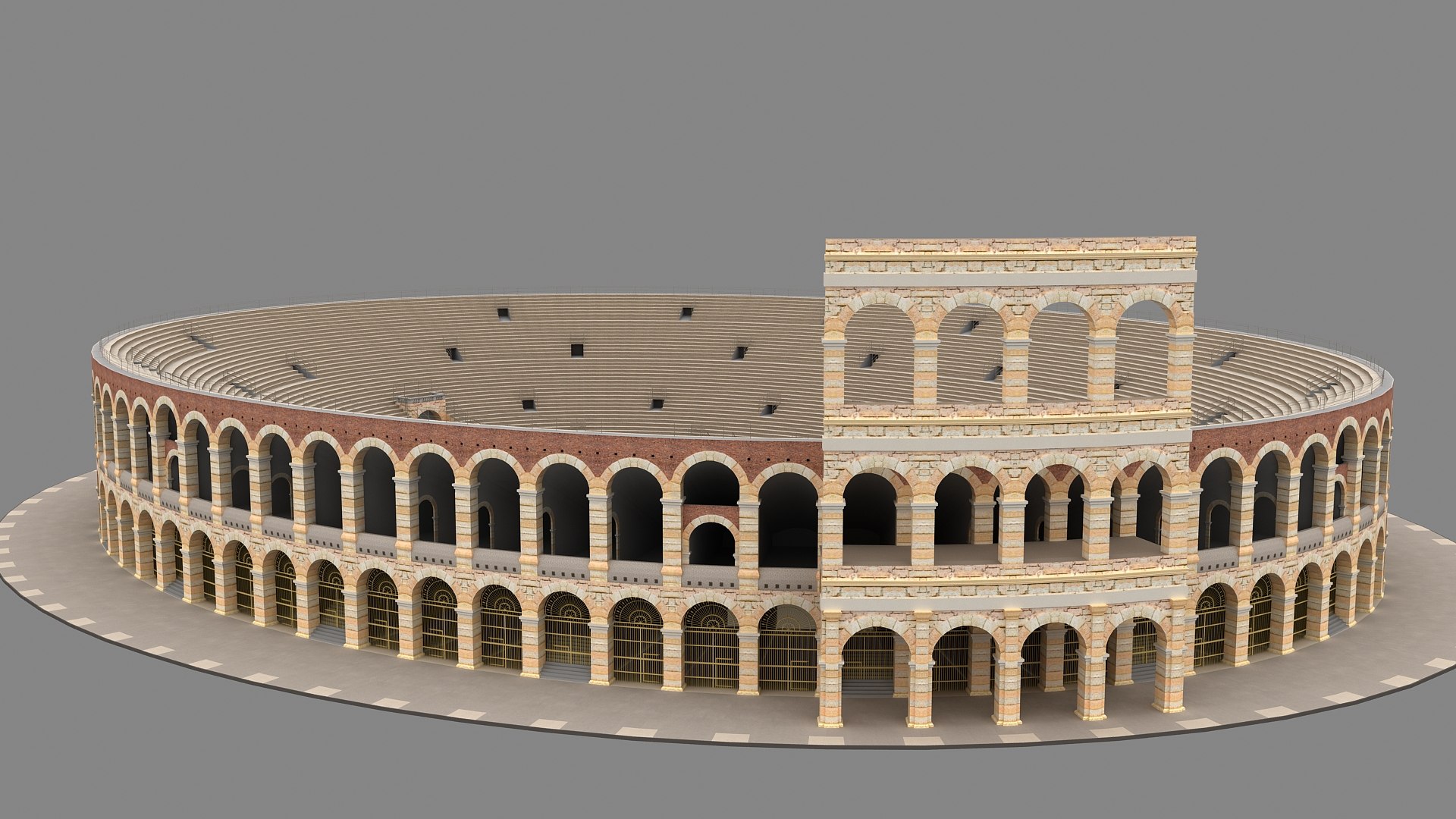 3D Model Verona Arena Roman Amphitheatre Italy 3d Model - TurboSquid ...