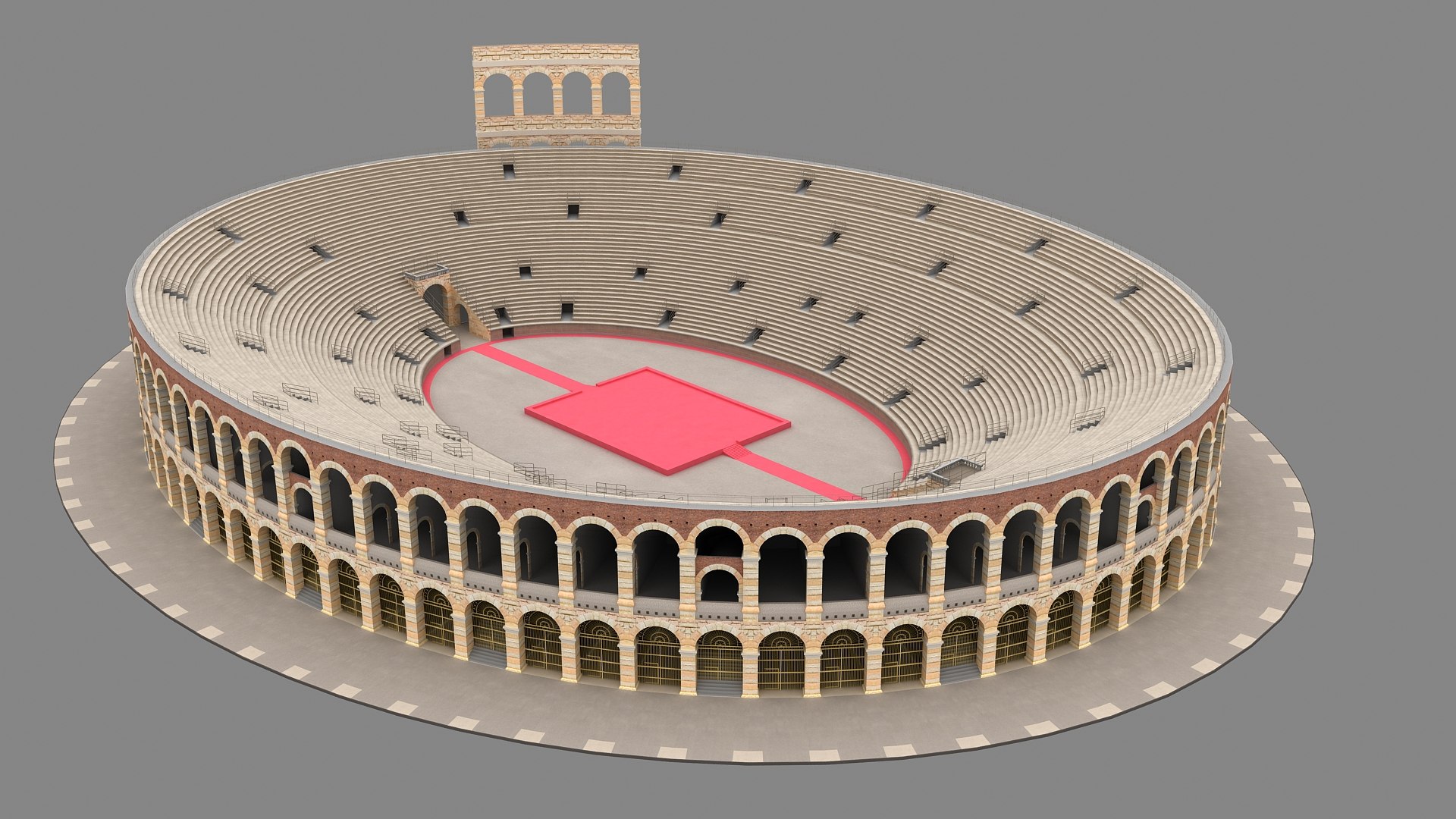 3D Model Verona Arena Roman Amphitheatre Italy 3d Model - TurboSquid ...
