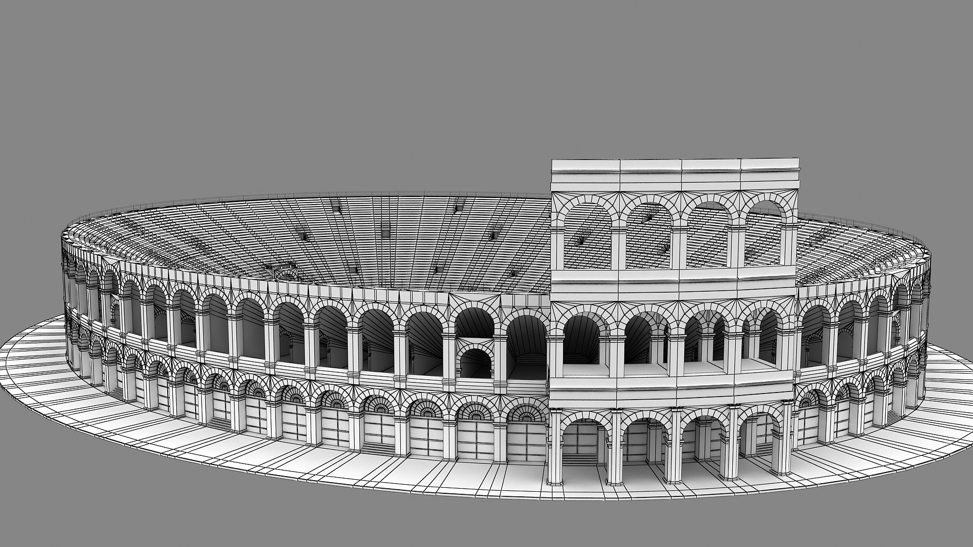 3D Model Verona Arena Roman Amphitheatre Italy 3d Model - TurboSquid 1994120