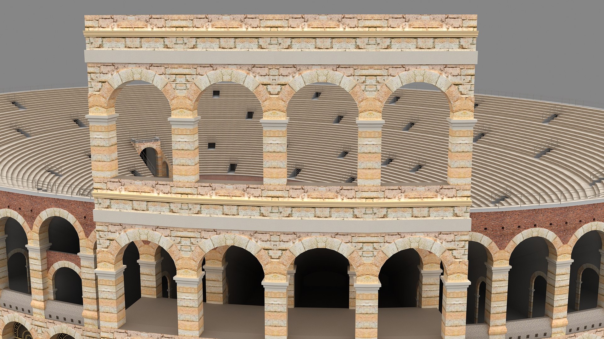3D Model Verona Arena Roman Amphitheatre Italy 3d Model - TurboSquid ...