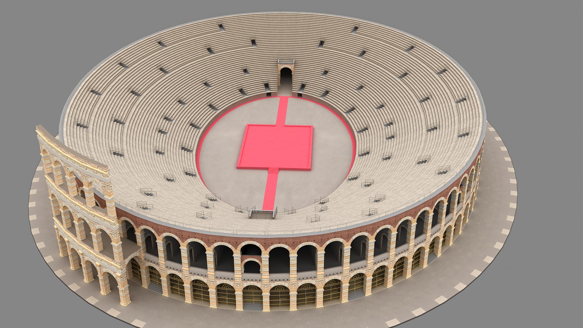 3D Model Verona Arena Roman Amphitheatre Italy 3d Model - TurboSquid ...