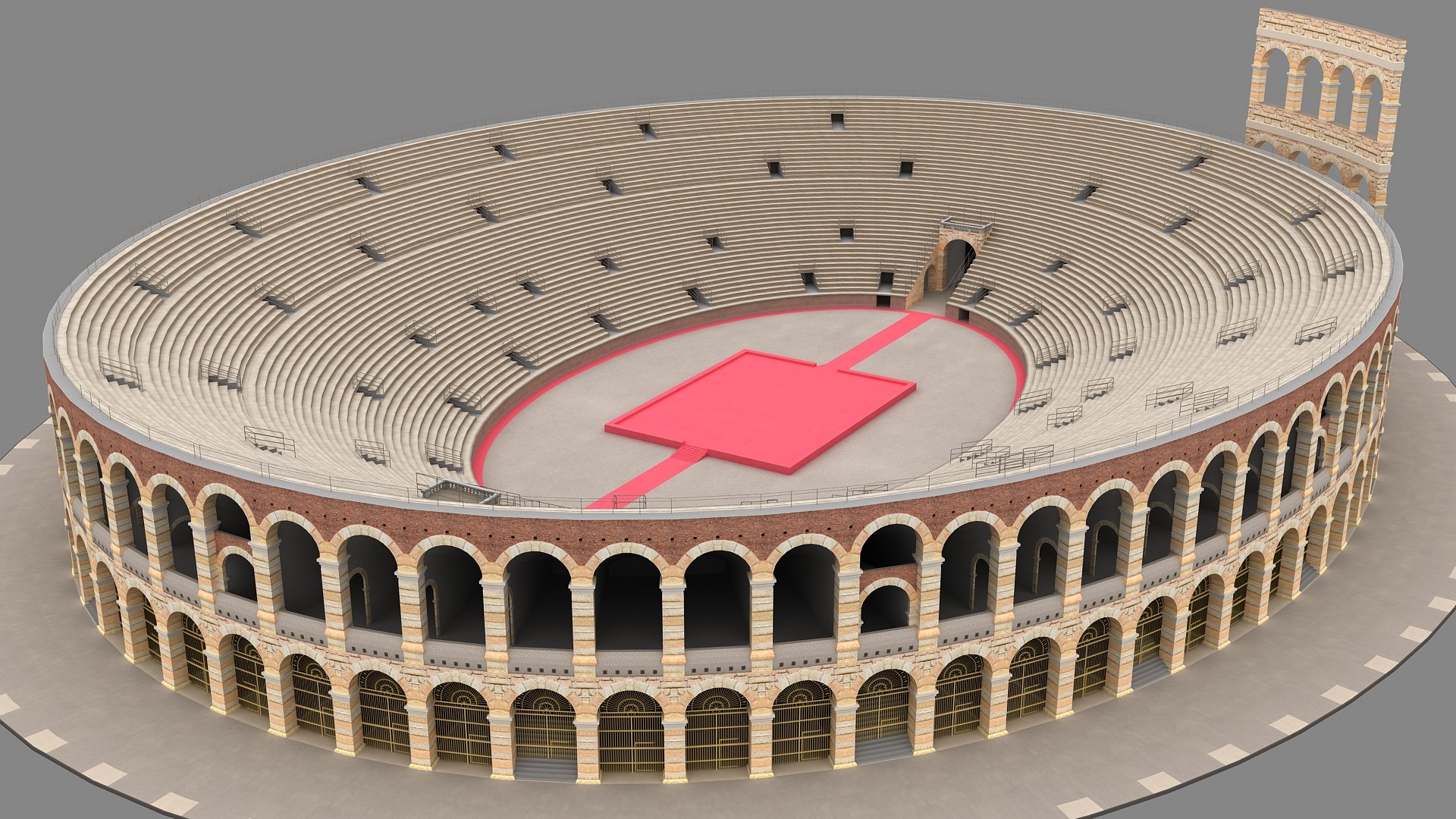 3D Model Verona Arena Roman Amphitheatre Italy 3d Model - TurboSquid ...