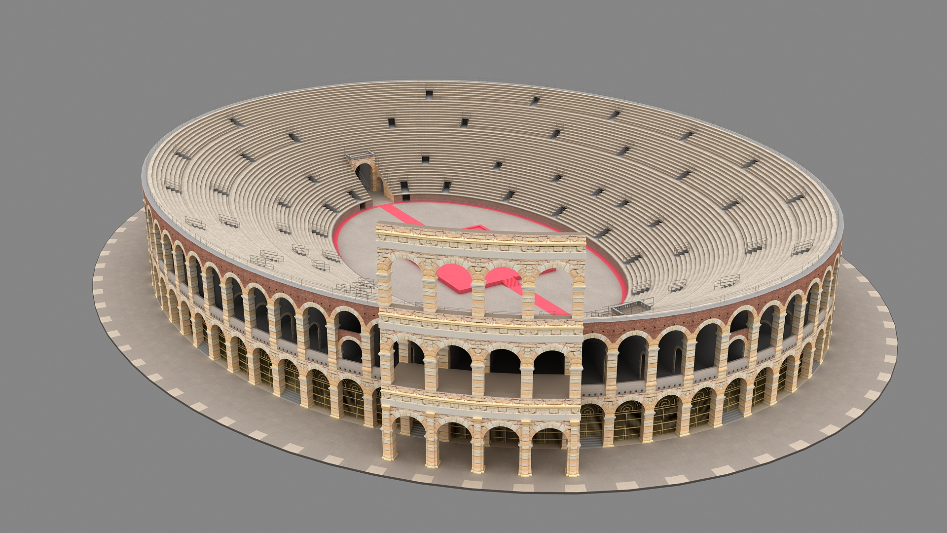 3D Model Verona Arena Roman Amphitheatre Italy 3d Model - TurboSquid ...