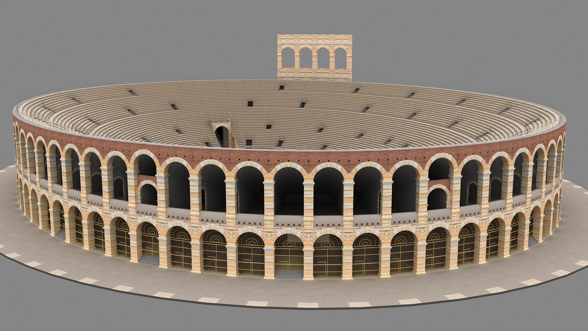 3D Model Verona Arena Roman Amphitheatre Italy 3d Model - TurboSquid ...