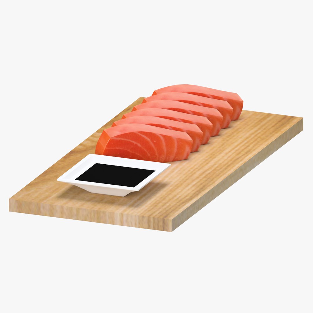 Salmon Sashimi 3D Model - TurboSquid 1157992