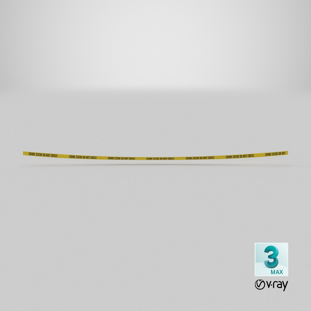 3D model crime scene tape 02 - TurboSquid 1149288