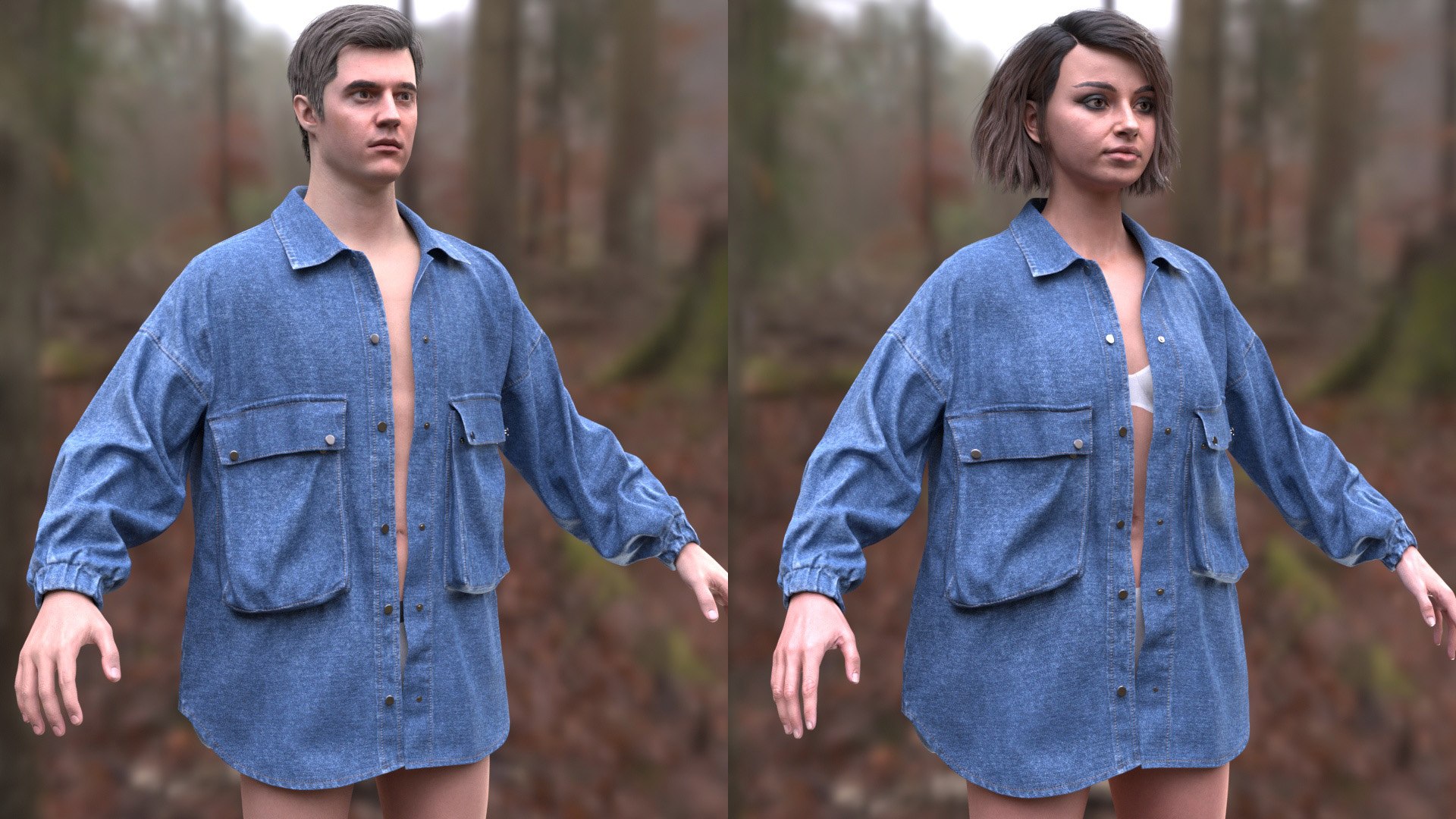 3D Jacket 36 - All MH Bodies UE5 Skeletons - Rigged Model - TurboSquid ...
