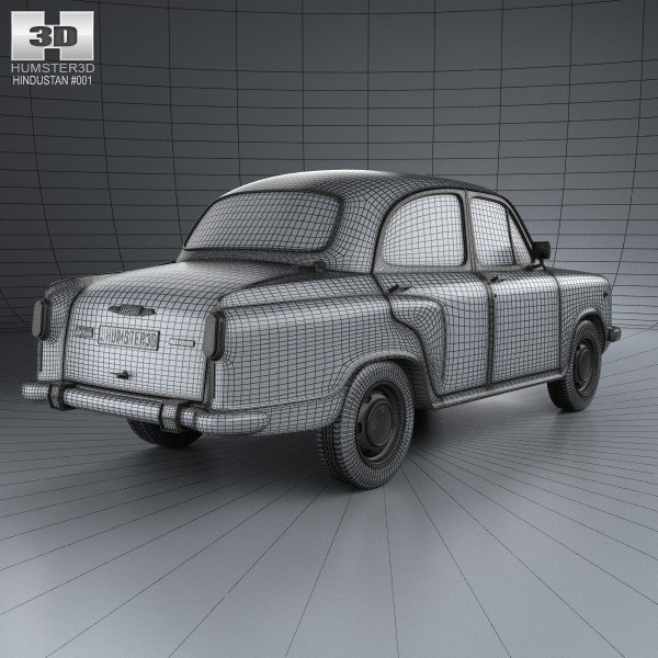 3d max hindustan ambassador classic