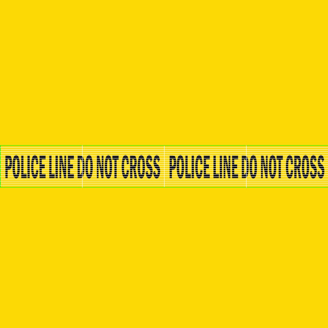 3d Model Police Tape Strip