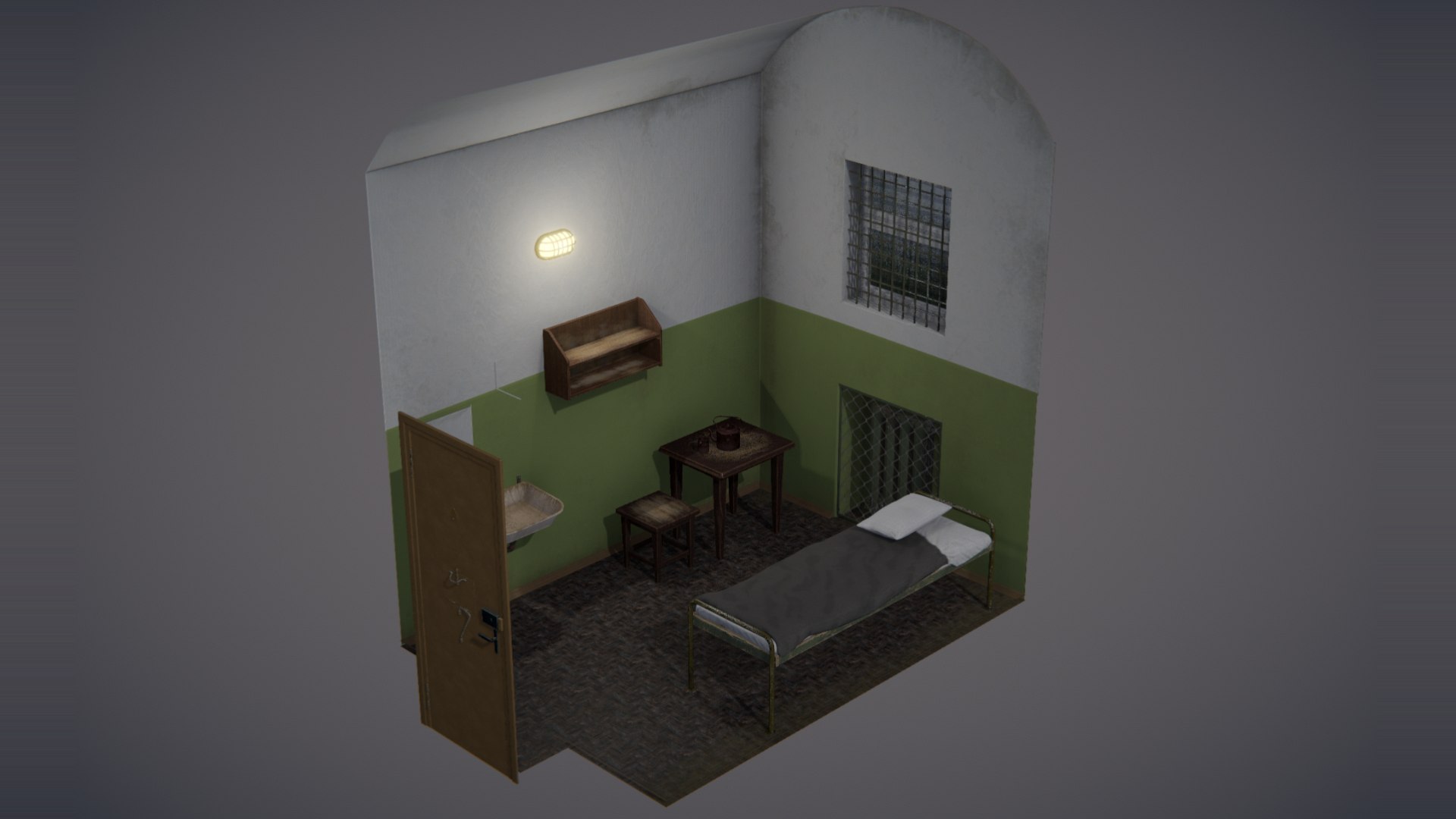 Soviet Prison Cells 3D - TurboSquid 2038159