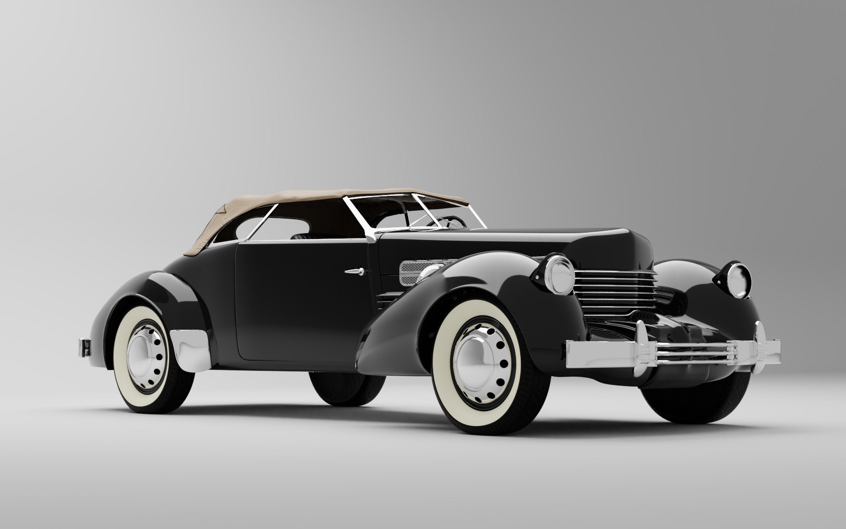 3D 1937 Cord 812 Phaeton Model - TurboSquid 1285240