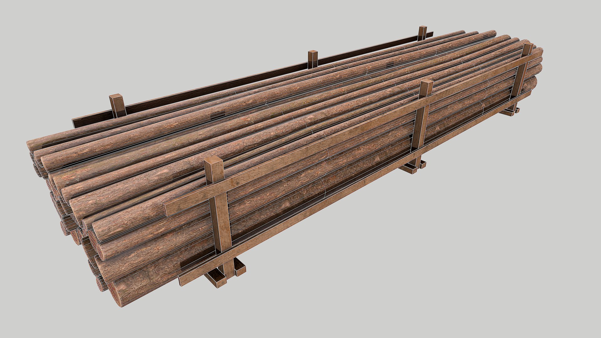 3D Model Wood Logs V2 With PBR 4K 8K - TurboSquid 1730805